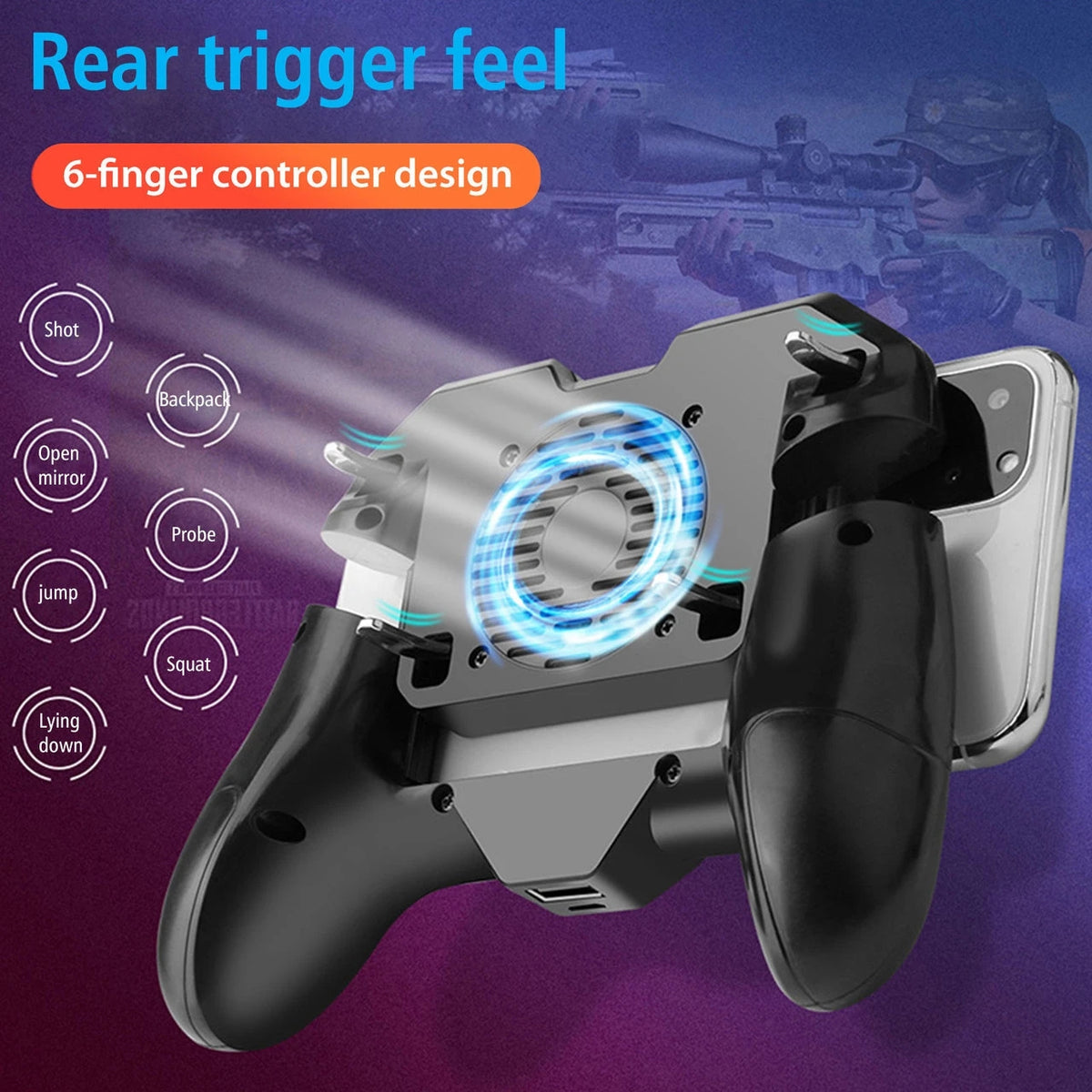 6 Finger Mobile Game Controller – Glitzhouzz